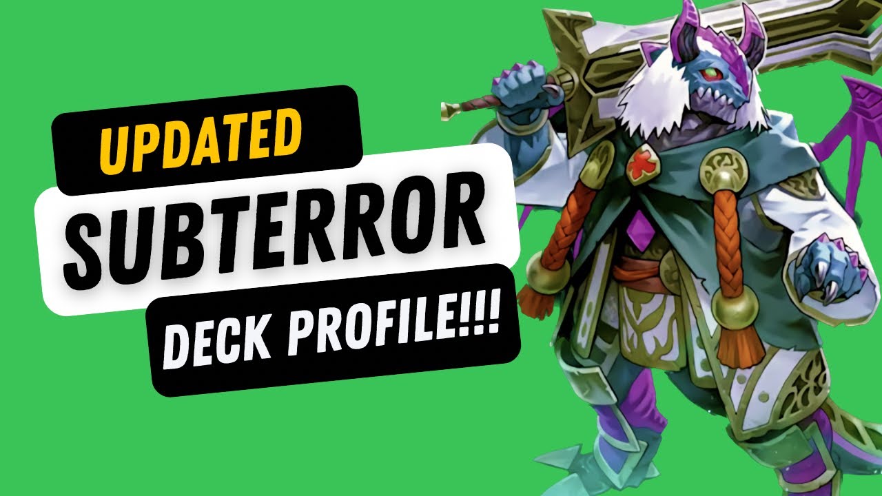Yu-Gi-Oh! Subterror Deck Profile (UPDATED) 04-28-23 - YouTube