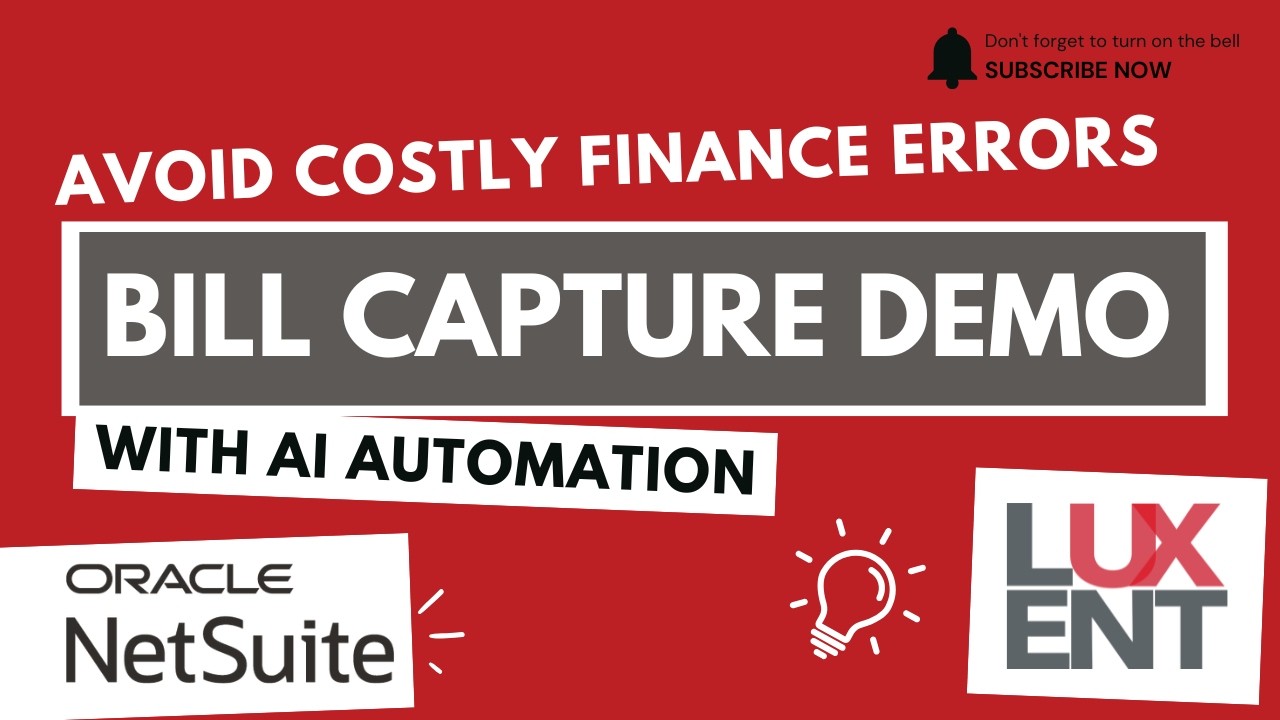NetSuite Bill Capture Demo: Automate AP & Stop Manual Entry - YouTube