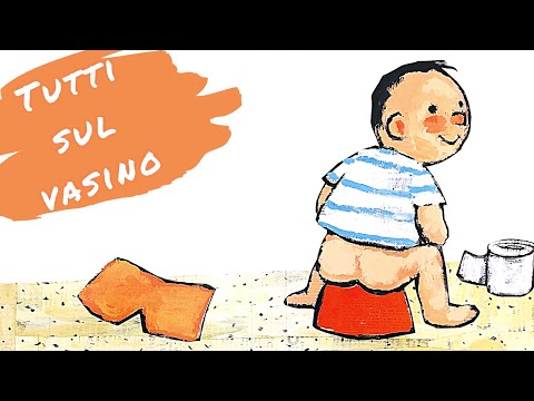 Tutti sul vasino | Libri per bambini da leggere | Gli animali nel vasino | video per bambini |
