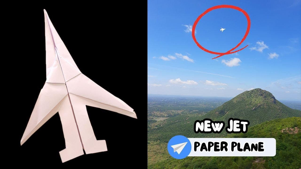 New jet paper plane , viral paper plane flying , how to make longest ...