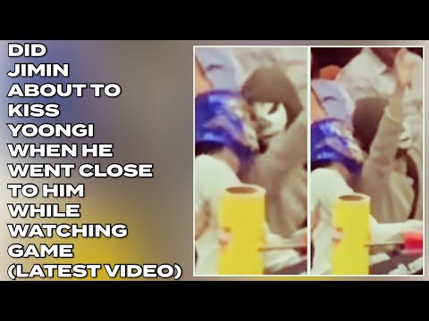 😱🔥Did Jimin About To Kiss Yoongi When He Went Close To Him While Watching Game?#bts