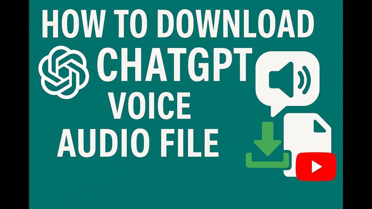 How To Download ChatGPT Voice or Text to Speech Audio File - YouTube
