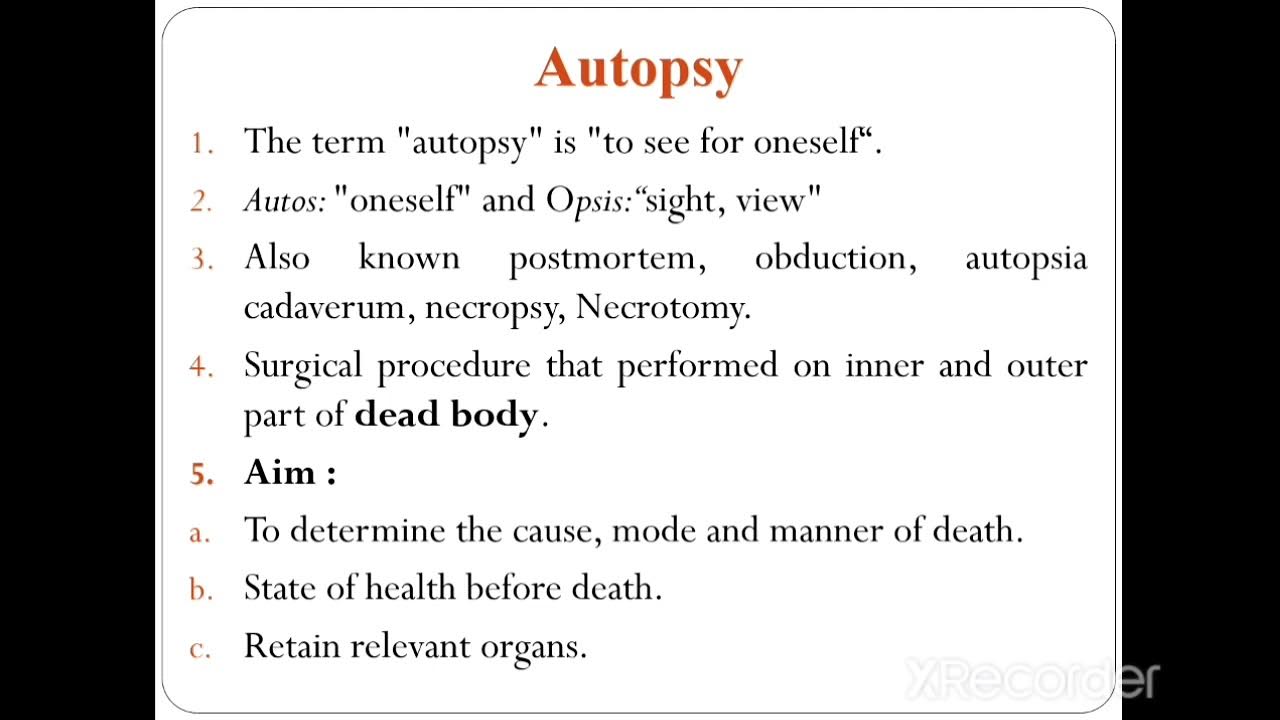 Differences between Biopsy and Autopsy including their types. Hindi ...