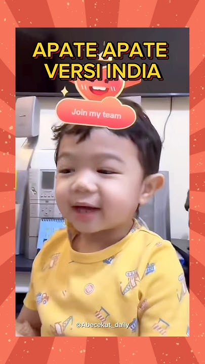 LUCU BANGET 🤣 APATE INDIA NYA ABE 😭 #abecekut #abedaily #abeabeabe #bayilucu #babyfunny #baby # ...