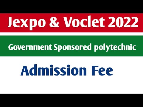 what is the admission fee in government sponsored polytechnic College ...