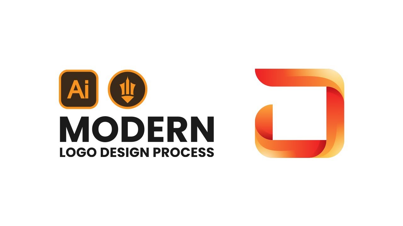 How To Design a Modern logo | Adobe illustrator Logo Design Tutorial ...