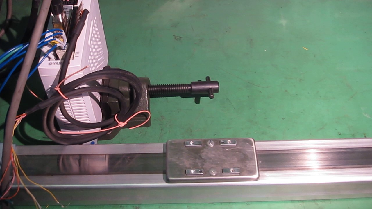 YAMAHA T506-400/ERCD Single axis robot / controller 動作確認 - YouTube