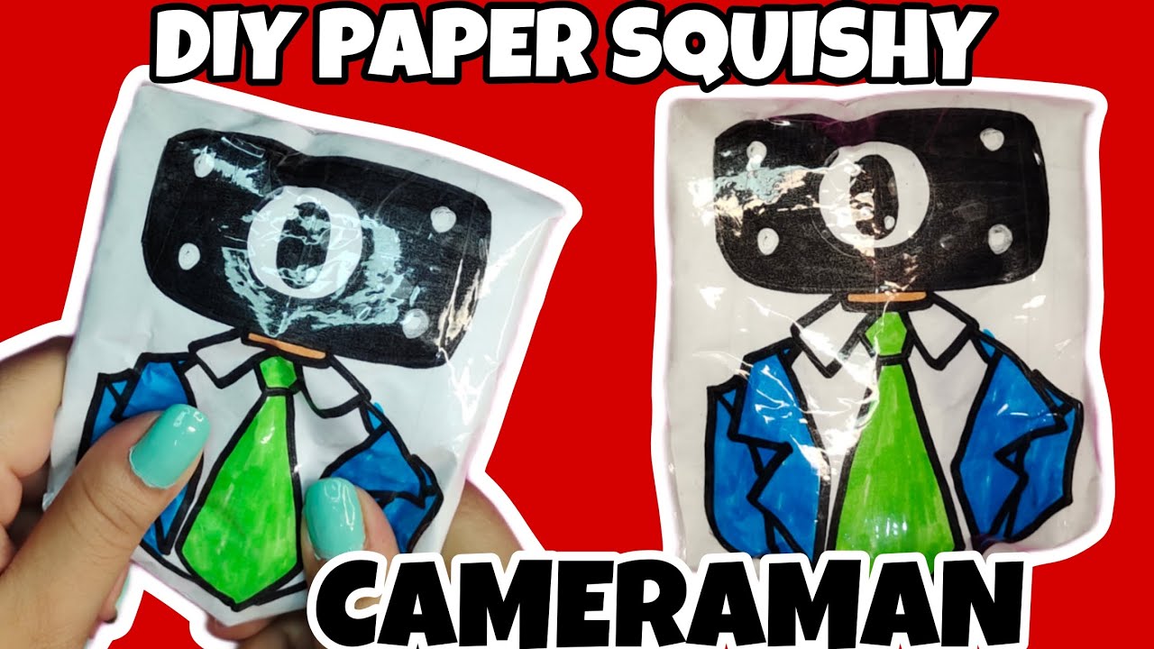 DIY Cameraman PAPER SQUISHY! |How to make TITAN CAMERAMAN Squishy | M ...