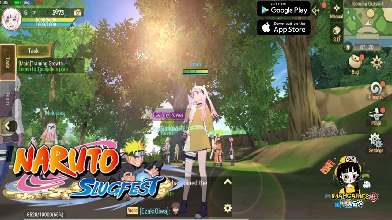 Naruto: Slugfest - 3D MMORPG Gameplay (Android) - YouTube