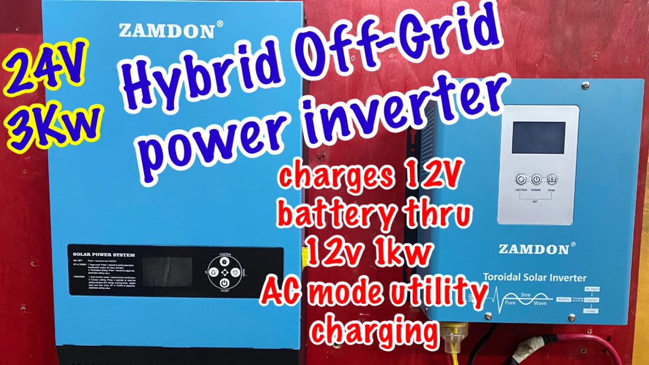 24V 3kw Hybrid Off-Grid Toroidal Inverter transfers battery charge to ...