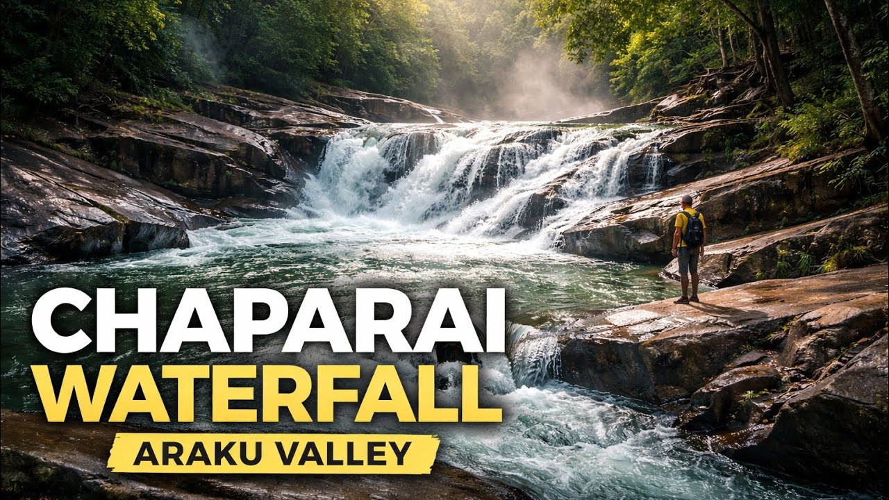 chaparai waterfall araku valley 🌊 | Full Travel Vibes - YouTube