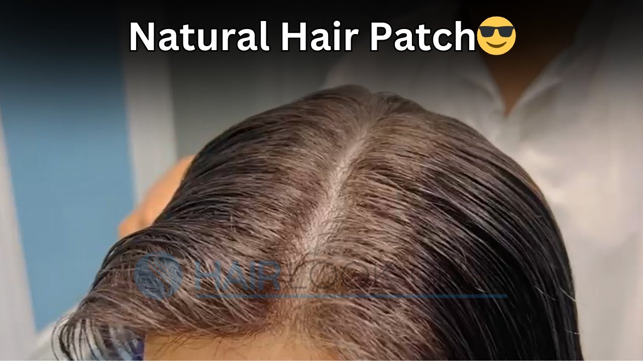 Natural Hair Patch only Available at Hair Look Club - YouTube