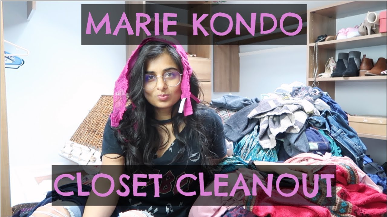 Cleaning my Closet Using Marie Kondo's Method! Tidying up with Marie ...