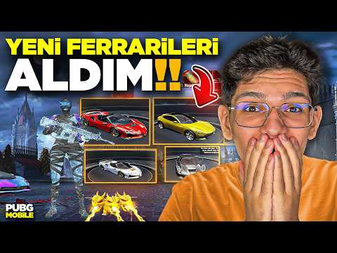 YENİ GELEN FERRARİ ARABALARINI ALDIM!! EFSANE ARABALAR!! - PUBG MOBİLW