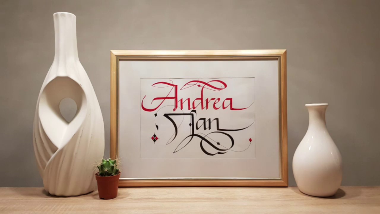 Kaligrafi, calligraphy, kalligraphie, Andrea & Jan - YouTube