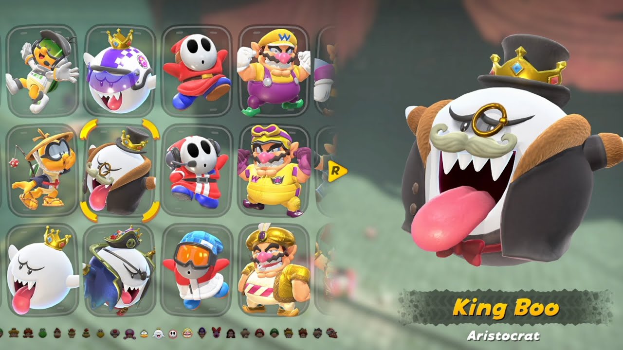 Mario Kart World - All Boo Cinema Races (King BOo) - YouTube