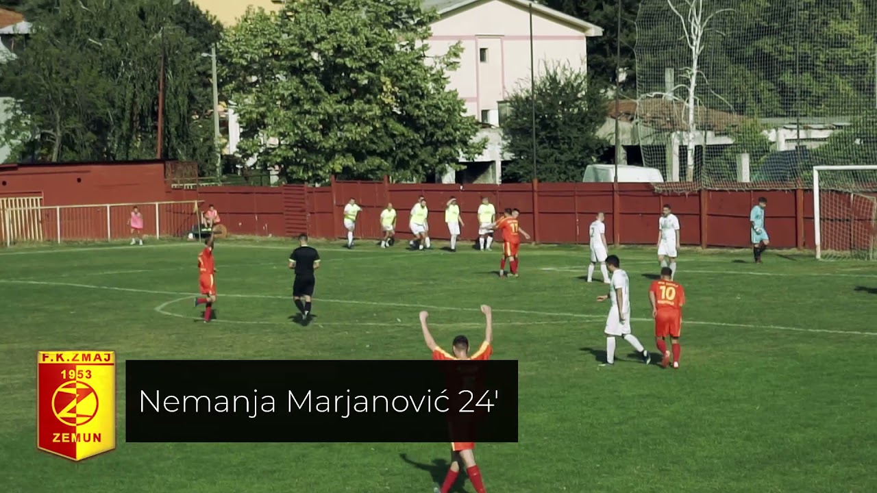 GOL Nemanja Marjanović 1:0 | Fk Zmaj Zemun - Fk Miljakovac - YouTube