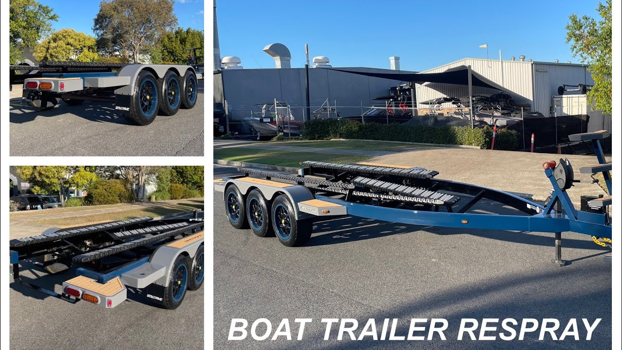 Nautique Boat Trailer Respray - YouTube