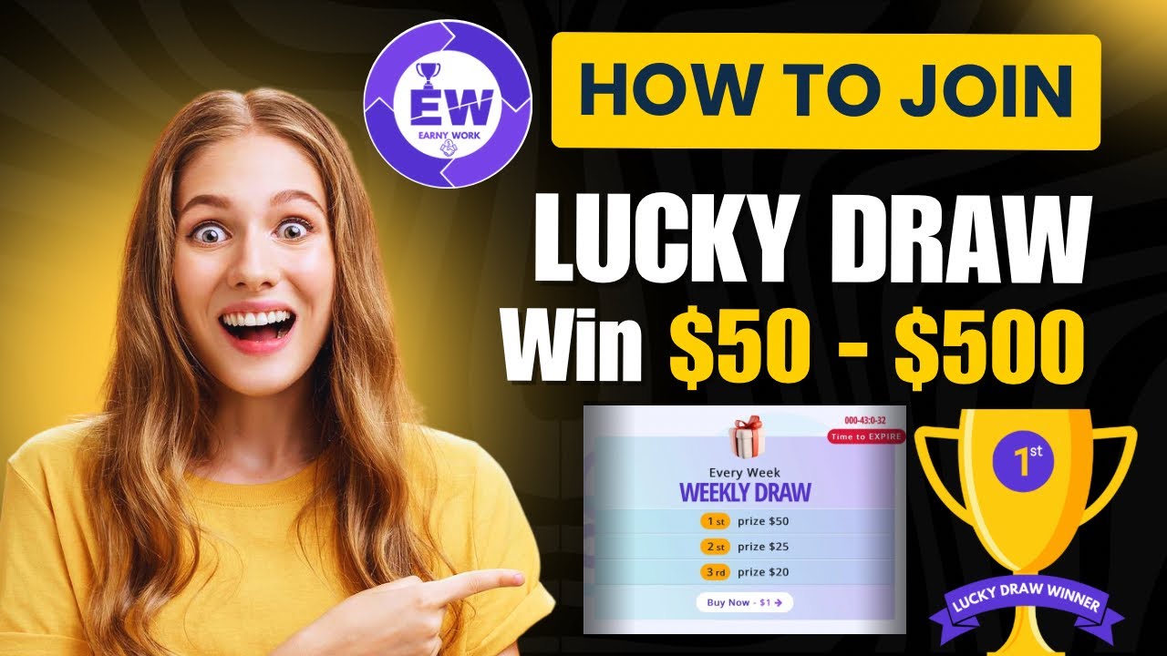 How to Purchase Lacky draw in earnywork | Earnywork Lucky draw win ...