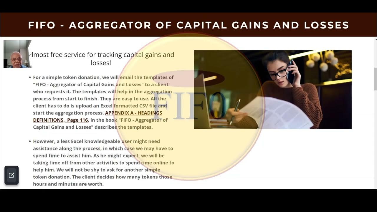 FIFO Aggregator of Capital Gains and Losses, About Us and What We Offer ...