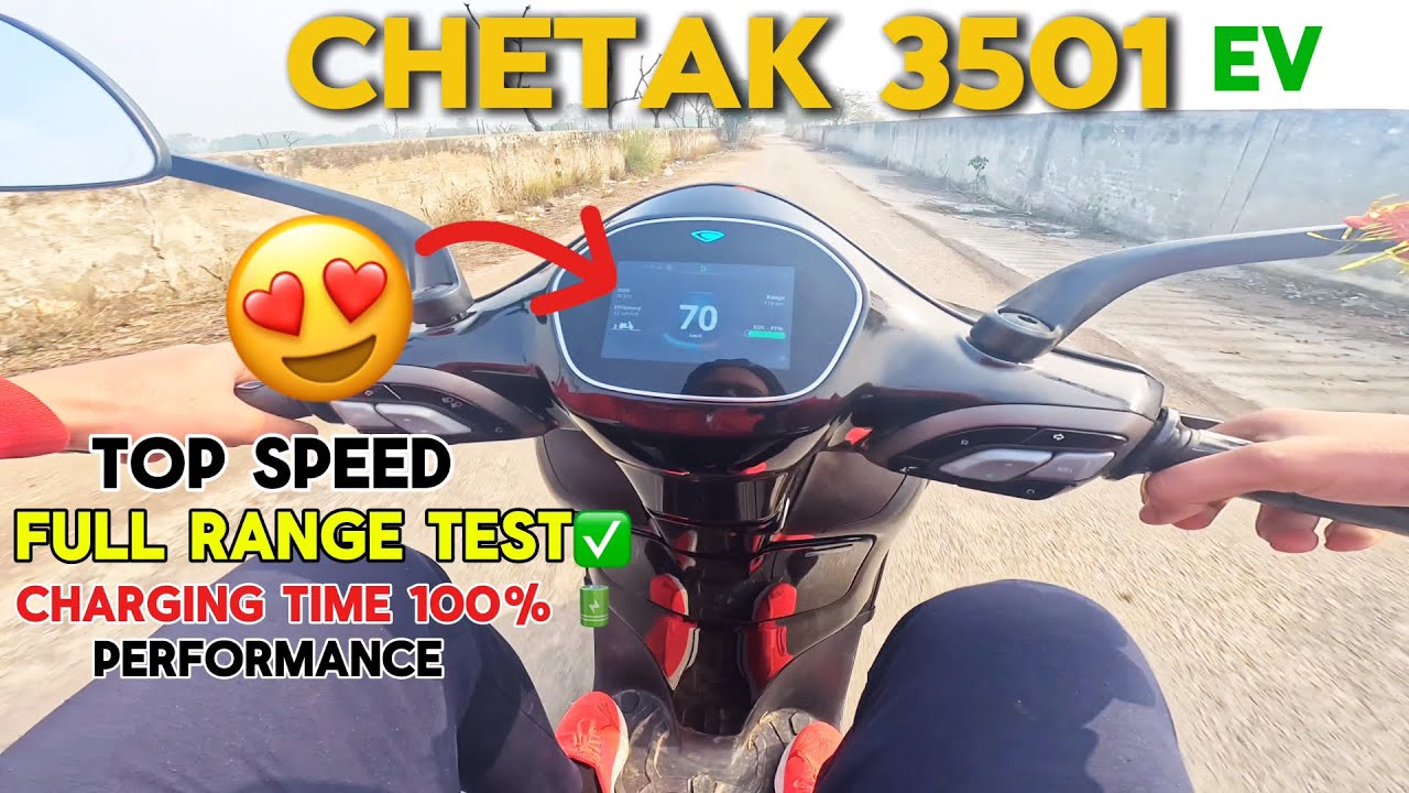 Chetak 3501 Top Speed Test😍Full Range . Charging Time .Full Review # ...