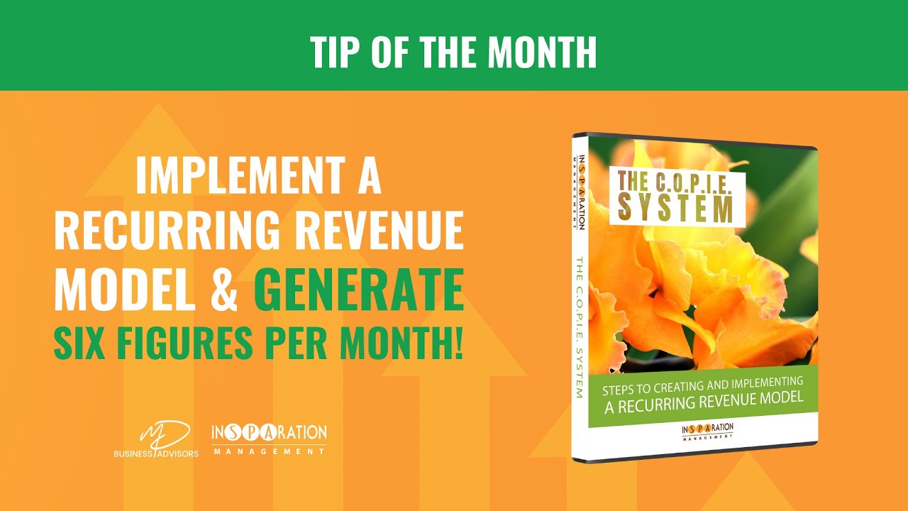Tip Of the Month - Developing A Successful Recurring Revenue Model With ...