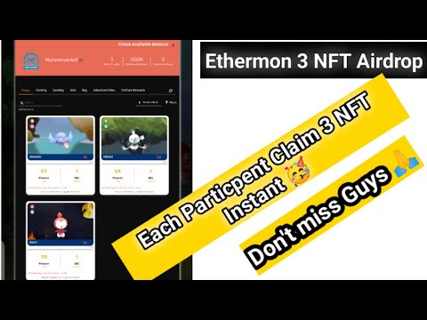 Claim Free 3 NFT | Ethermon Claim 3 NFT Airdrop | Matic Network Claim Free 3 Crypto NFT - YouTube