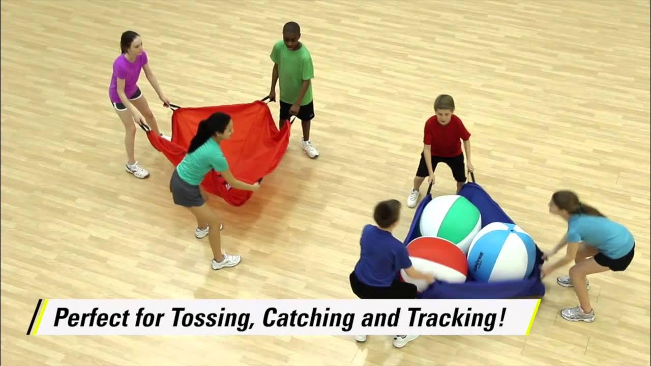 Gigantic Beach Balls for PE Games - YouTube