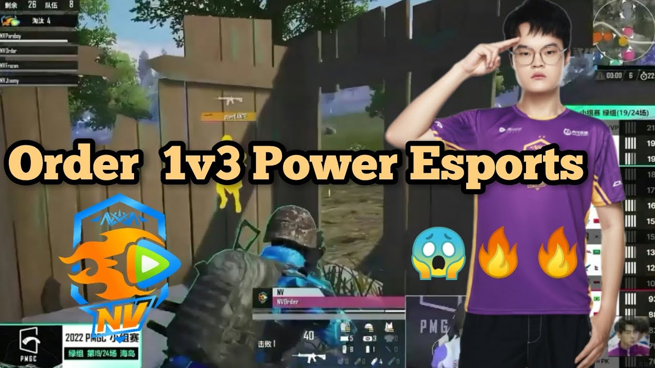 NV Order 1v3 Power Esports PMGC 2022 😲🔥🔥 - YouTube