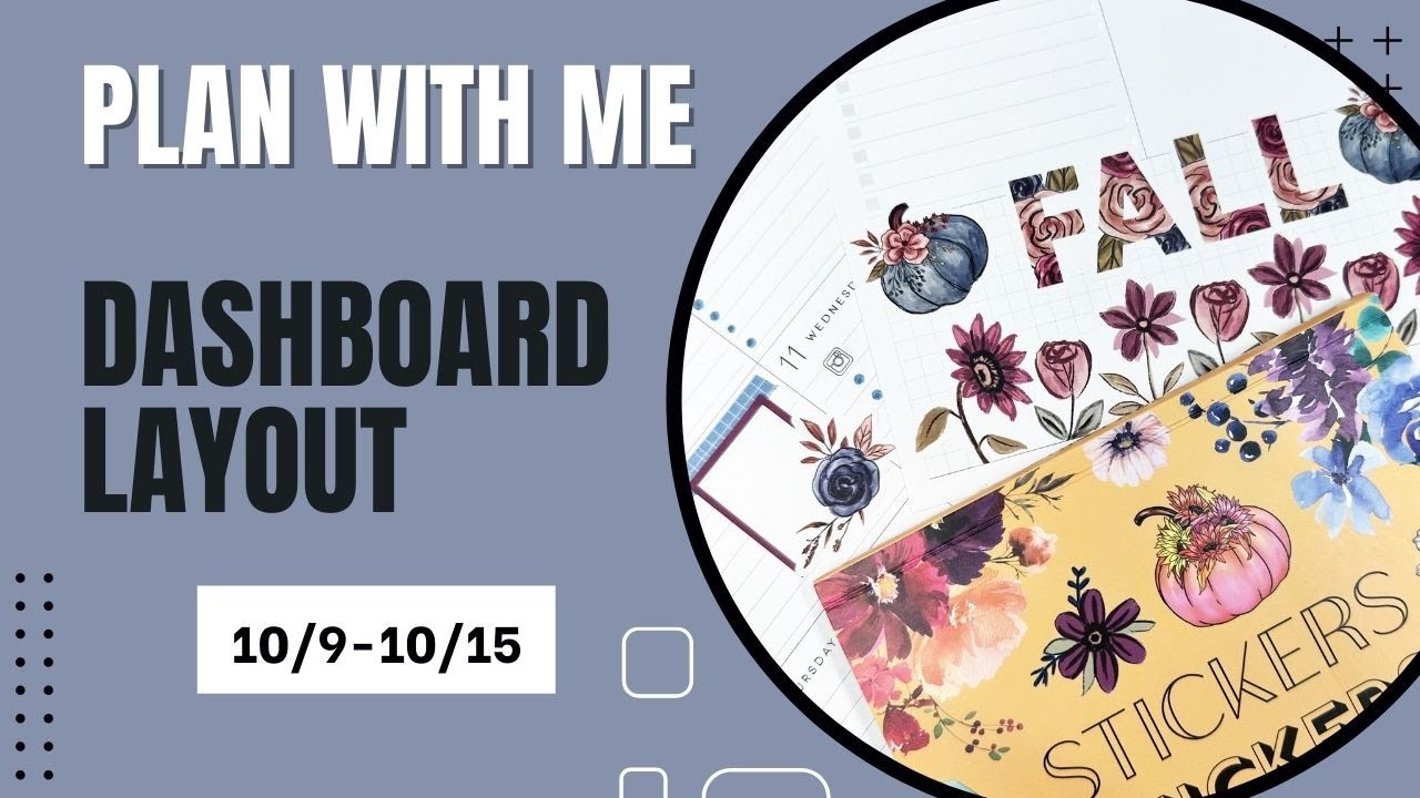 Plan With Me | Dashboard Layout - YouTube