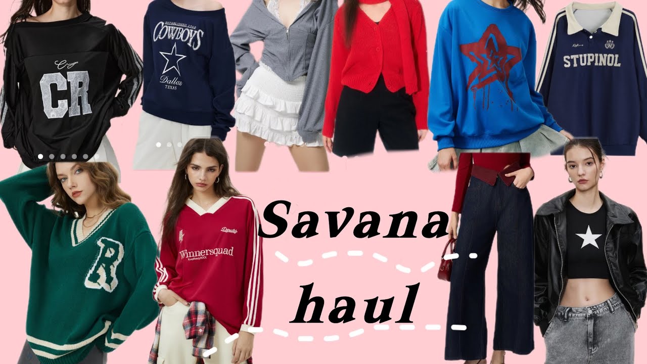 SAVANA huge haul •Winter collection •Sweatshirt & puffer jacket •Jeans ...