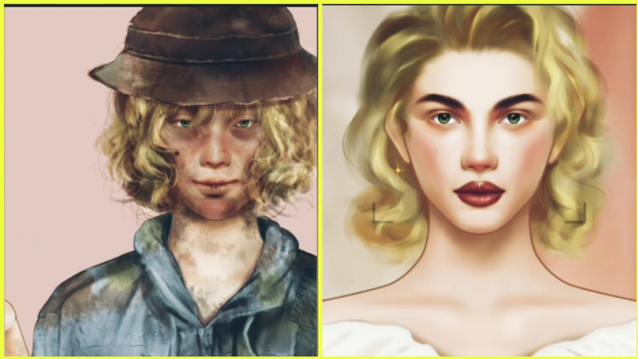 Makeup animation || Homeless to princess transformation || asmr stop ...