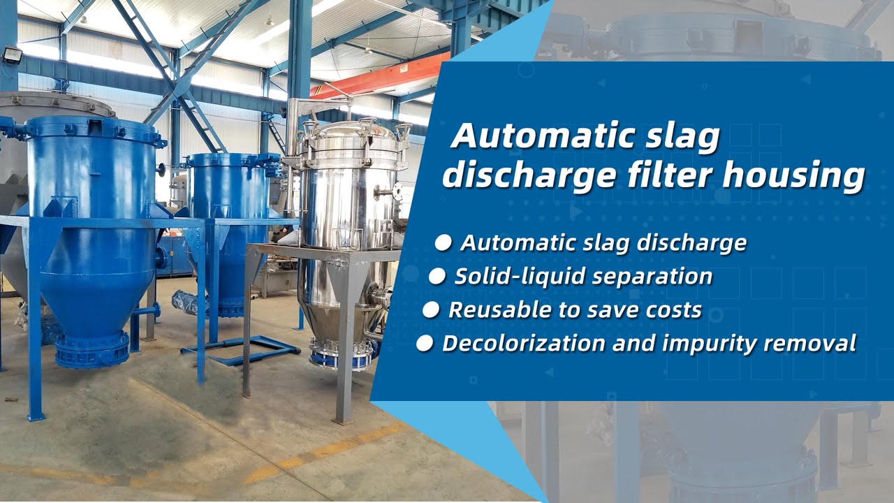 The fully automatic slag filter is developed for solid-liquid ...