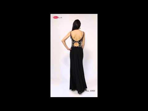 Polyusa Style 6900 Black Sleeveless ITY Gown