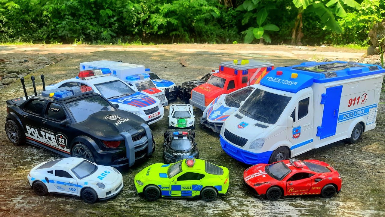 37. MENCARI DAN MENEMUKAN TUMPUKAN MOBIL BANYAK | POLICE CAR | RESCUE ...