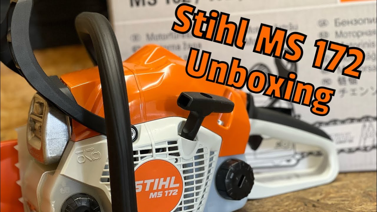 Stihl MS 172 Unboxing & Zusammenbau - YouTube
