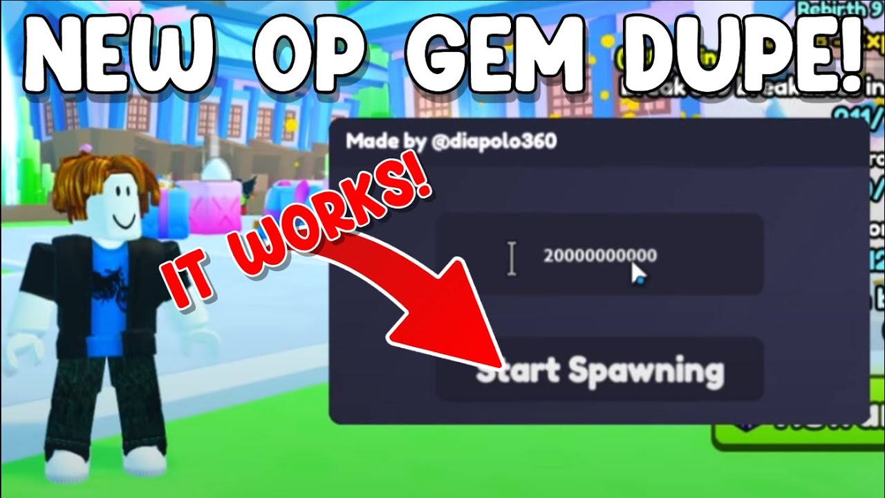 *NEW* Very OP Gem DUPE SCRIPT 💎 | Keyless Script | Pet Simulator 99 ...