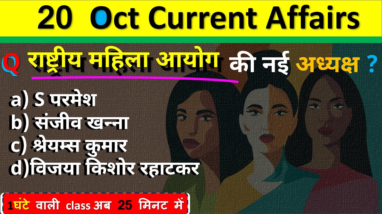 20 October Current Affairs 2024 Daily Current Affairs Current Affair ...
