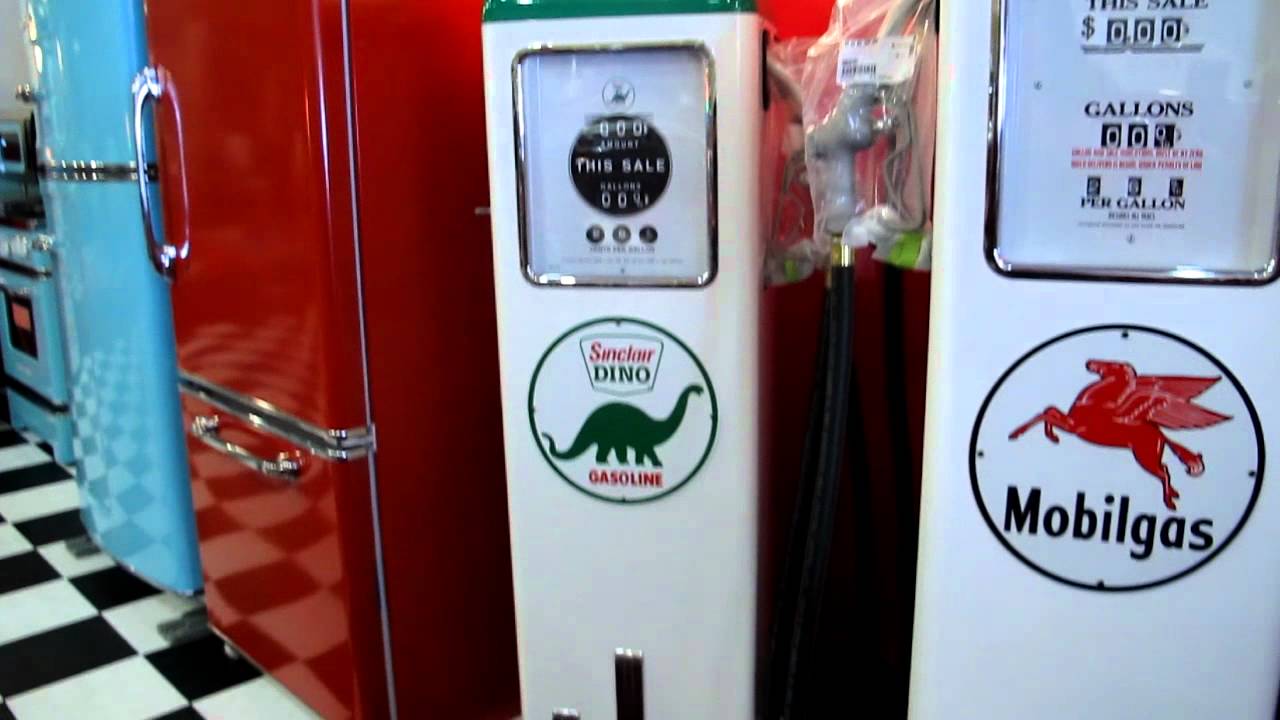 Reproduction Gas Pumps - YouTube