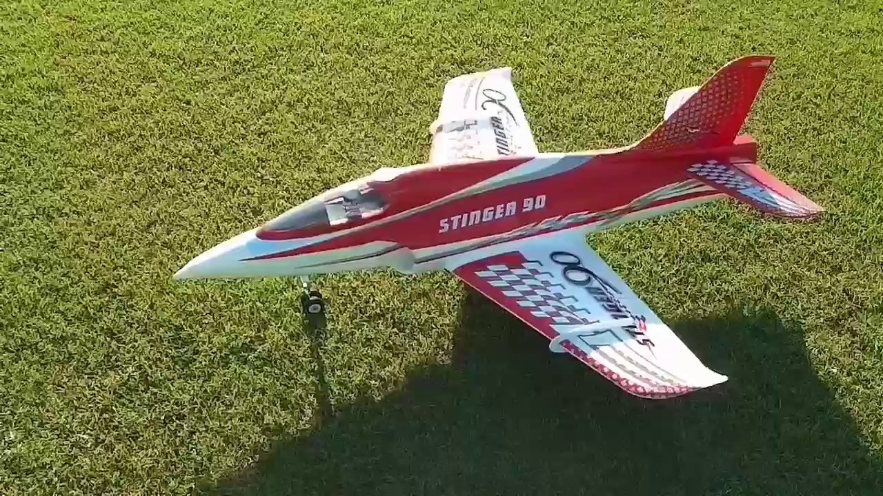 Freewing Stinger 90mm Sport Jet - 4th Flight - YouTube