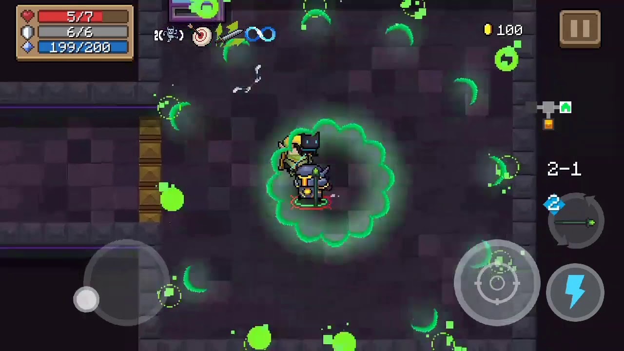 An overpowered staff of nature in Soul Knight - YouTube