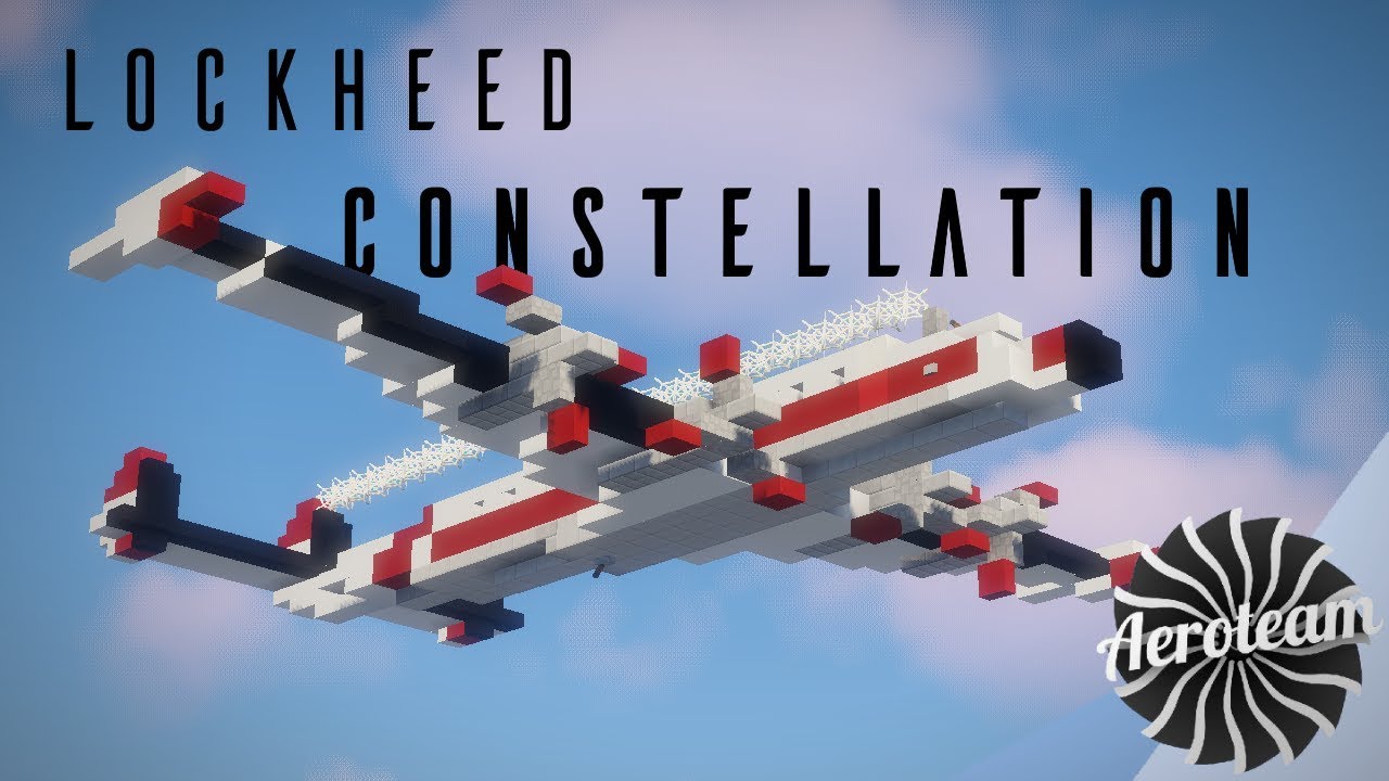 Minecraft Tutorial: Lockheed Constellation [1:1 Scale] - YouTube