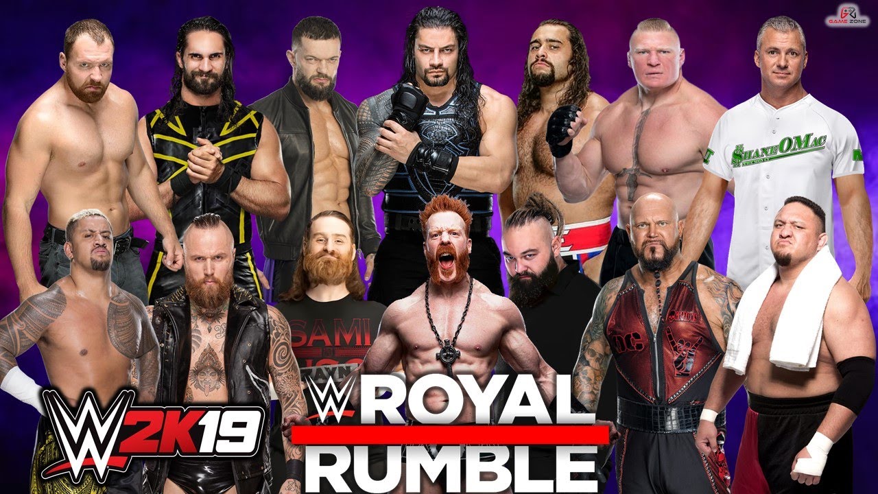 WWE 2K19 30 MAN ROYAL RUMBLE MATCH GAMEPLAY! WWE 2K19 ROYAL RUMBLE ...
