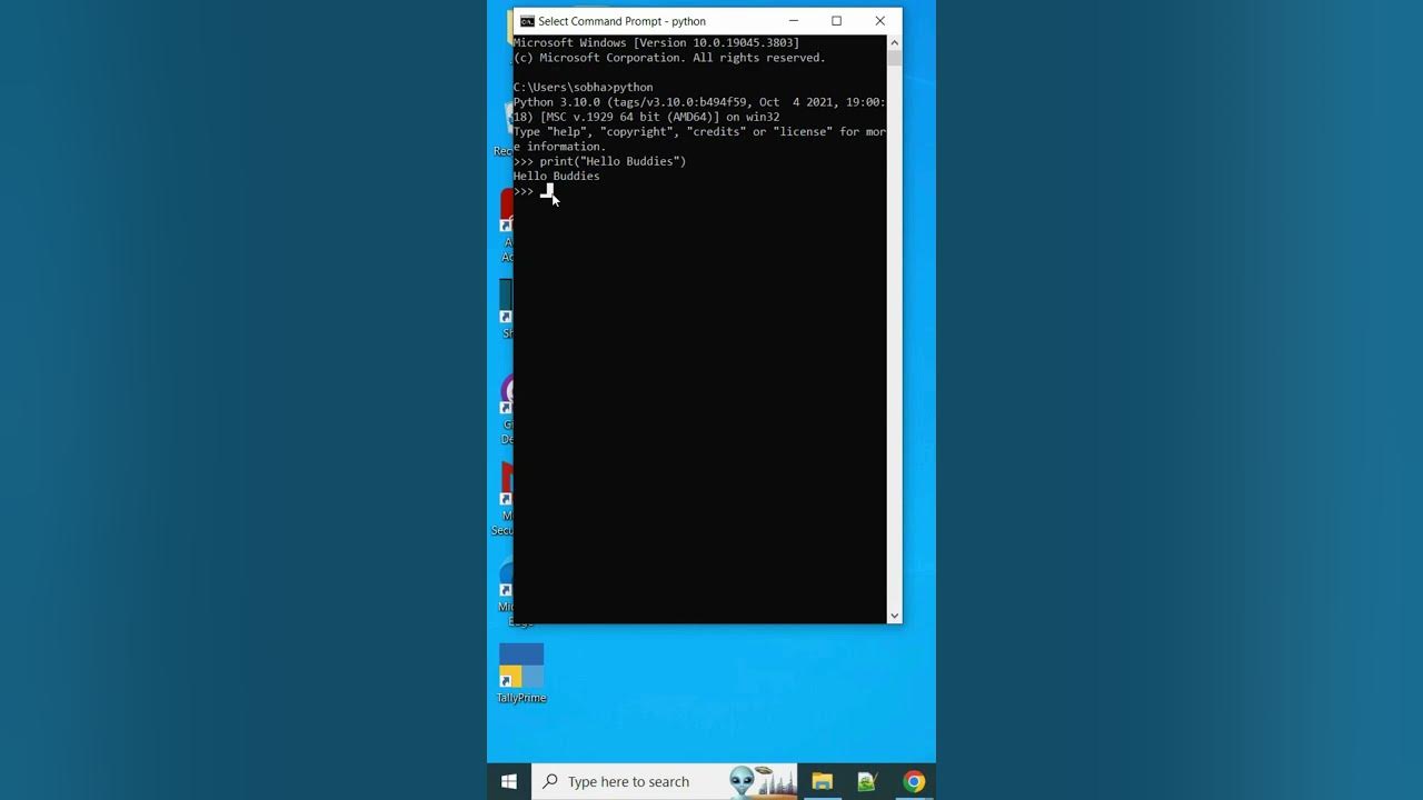 Run Python Code Through Cmd Part 1 Python Learnpython Pythonjourney