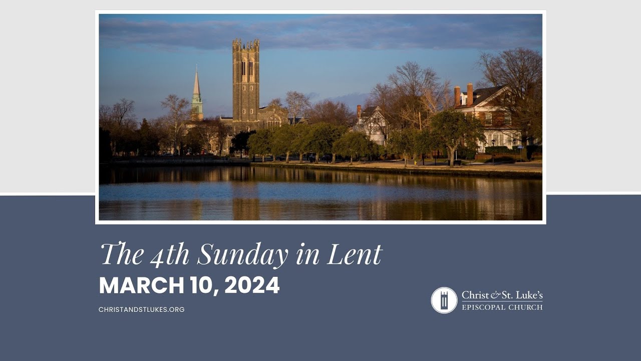 March 10, 2024 - The 4th Sunday in Lent - YouTube