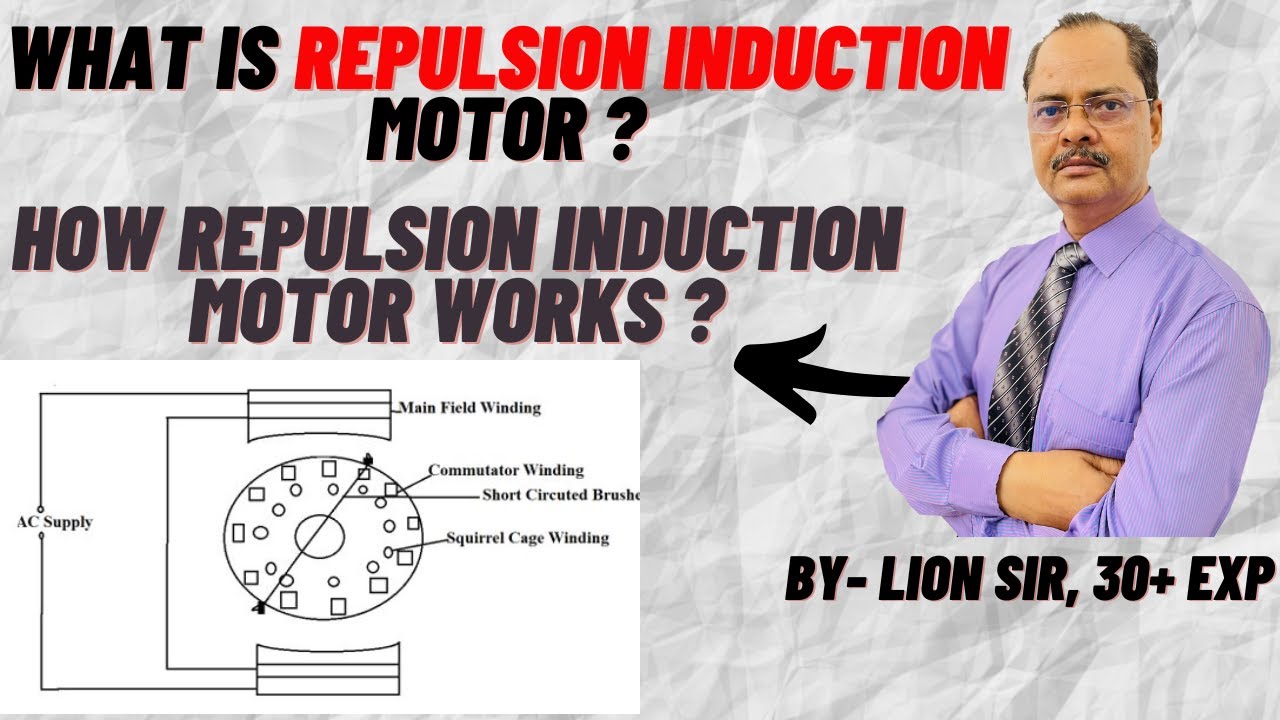 repulsion induction motor - YouTube