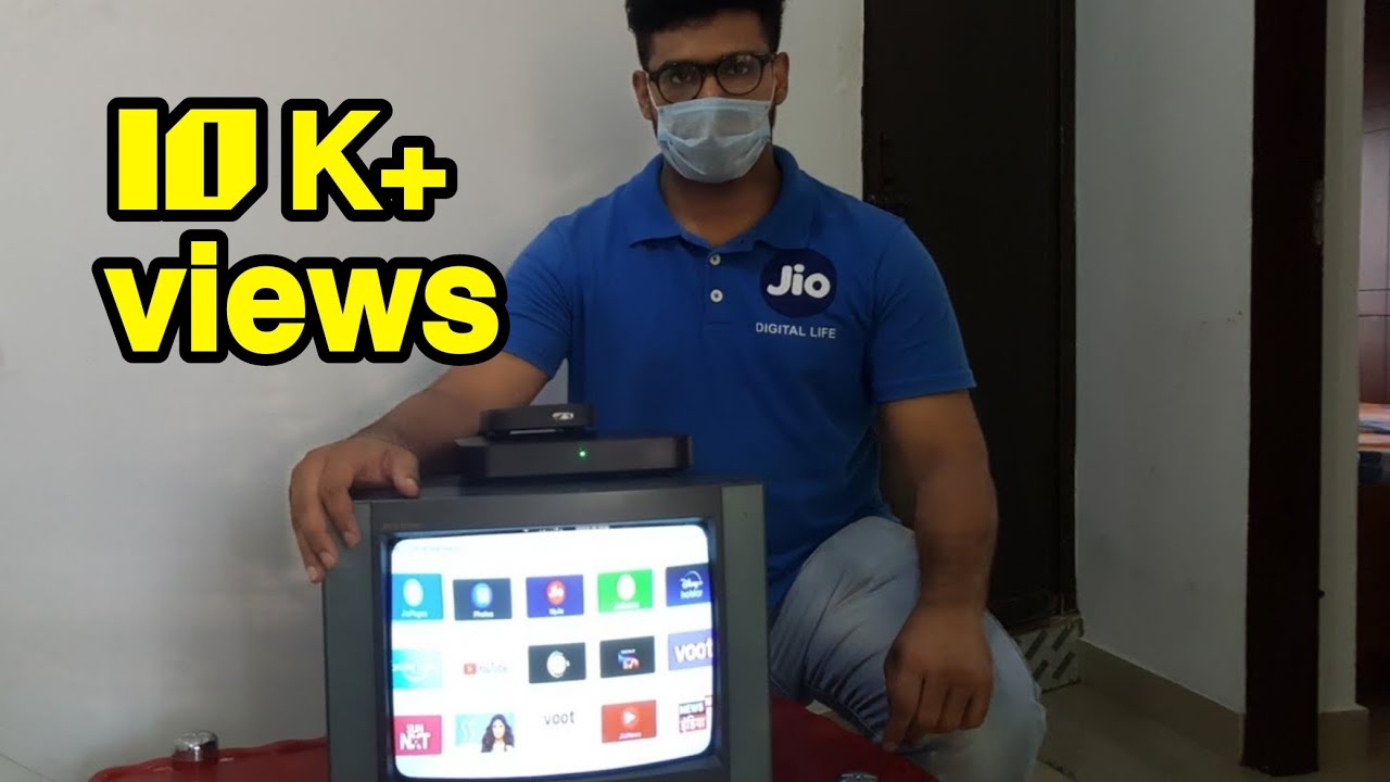 Jio fiber installation ||JIO fiber Set top box working on oldTV Full ...