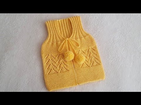 Kolay Ajurlu Bebek Yelek Yapımı
