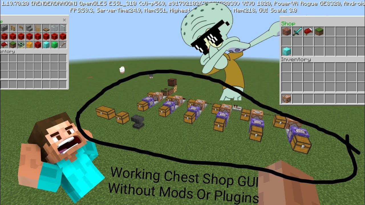 Working Chest Shop GUI Without Plugins And Im Using Command Blocks ...