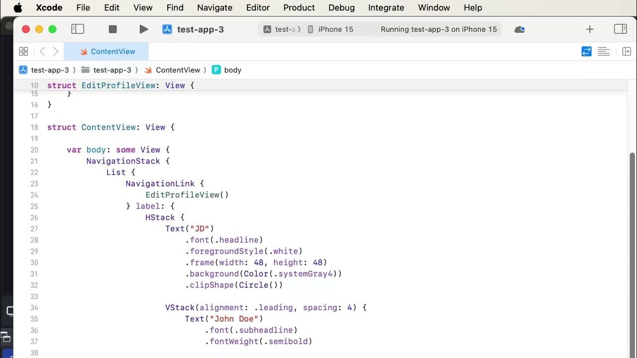 XCode SwiftUI sample 001 - YouTube